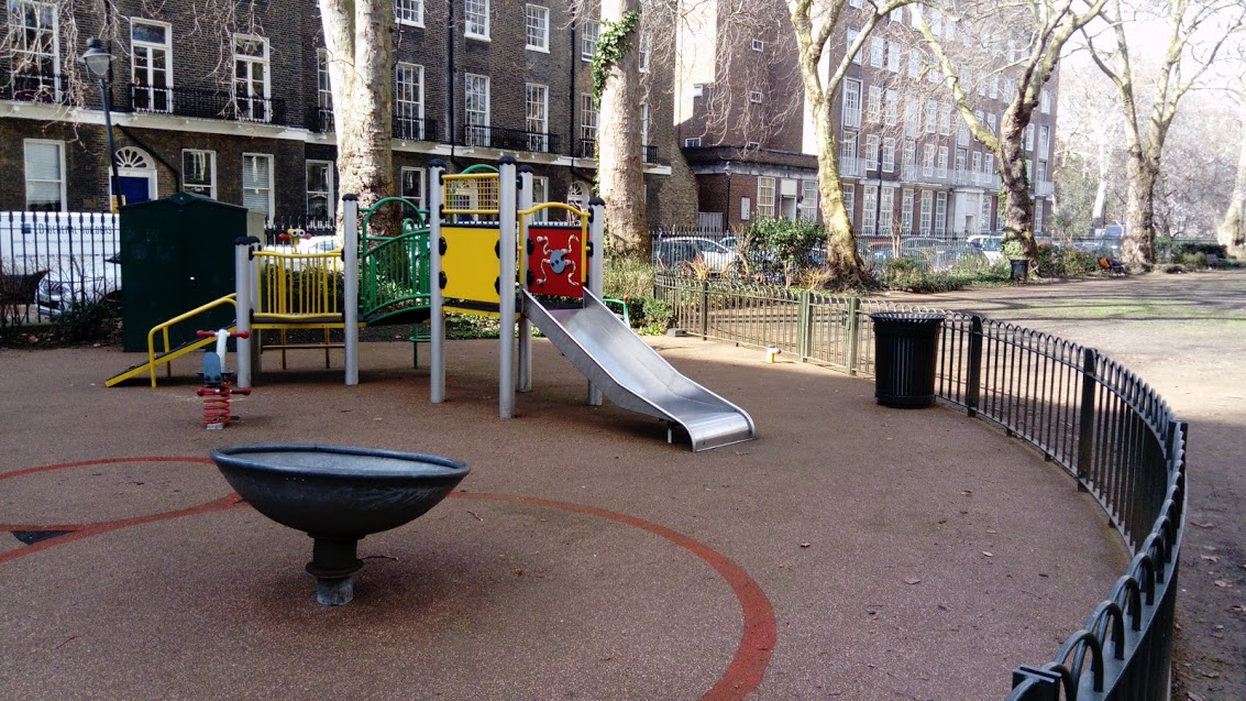 New children’s playground in Woburn Square | Bloomsbury Squares & Gardens
